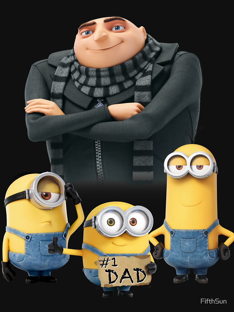 "Minions Gru And Minions #1 Dad Group Shot" T-shirt by FifthSun | Redbubble