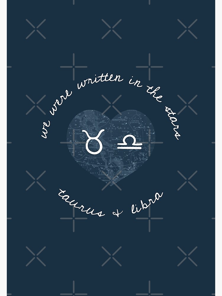 "Taurus & Libra Couple Zodiac" Photographic Print by jvst-dg | Redbubble