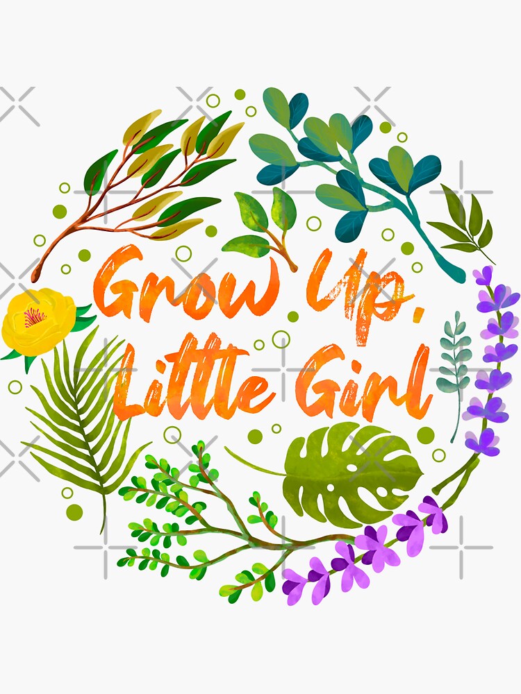 "Grow Up" Sticker by ethnicdrawing | Redbubble