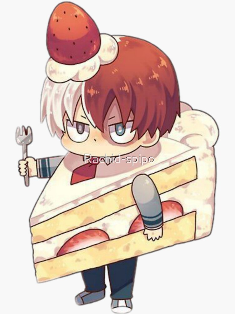 "Mini Todoroki" Sticker by Rachid-spipo | Redbubble