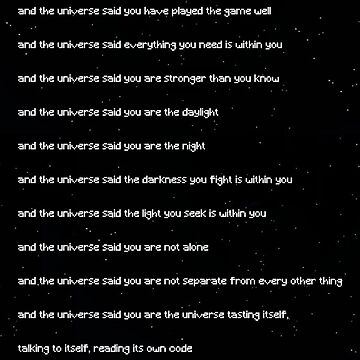"and the universe said (minecraft end poem)" Photographic Print for ...