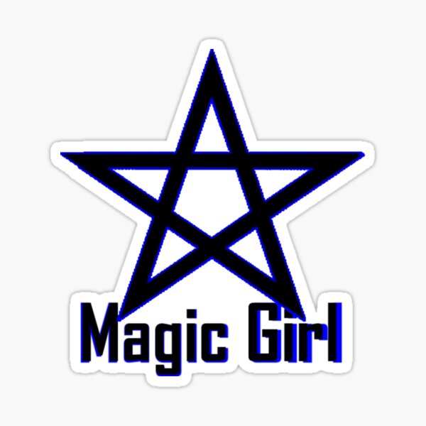"Magic Girl " Sticker by BnlBandicoot | Redbubble