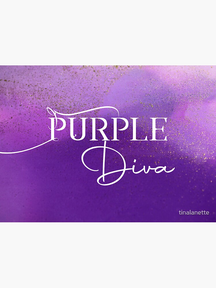 "Purple Diva" Sticker for Sale by tinalanette | Redbubble