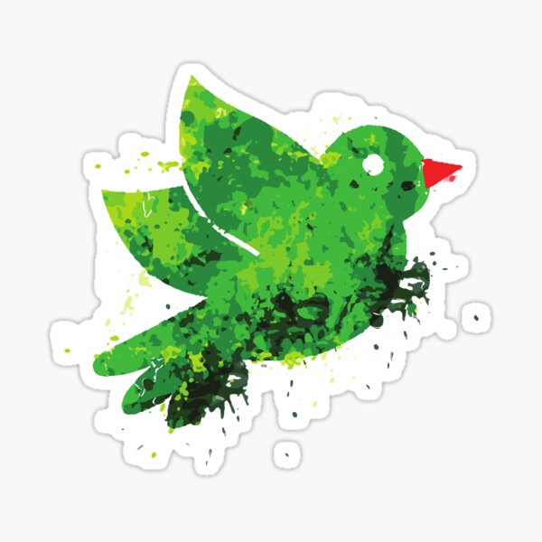 "Paint splash bird" Sticker for Sale by CrazyHowCool | Redbubble
