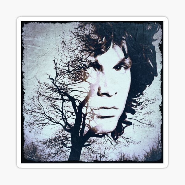 "Jim Morrison tree" Sticker by Psychedelic-Fun | Redbubble