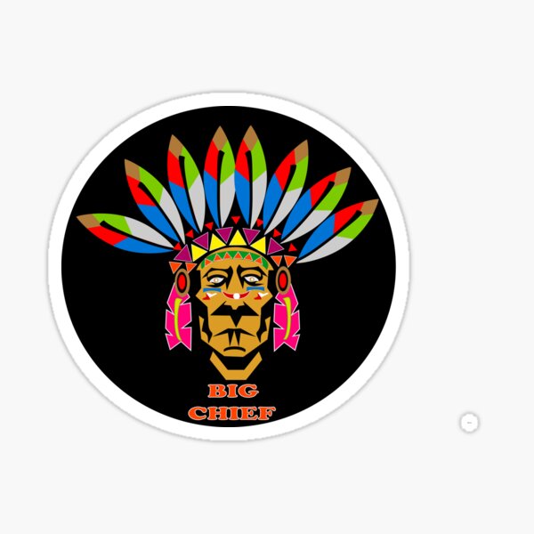 "RED INDIAN " Sticker for Sale by manny44 | Redbubble