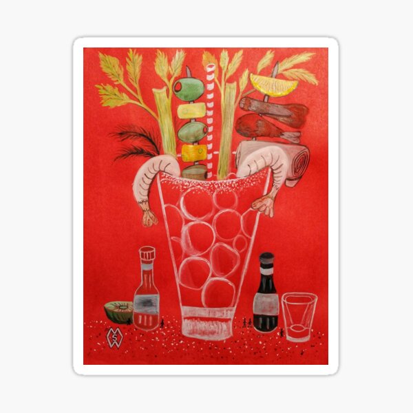 "Mammoth Bloody Mary " Sticker for Sale by mattstarr | Redbubble