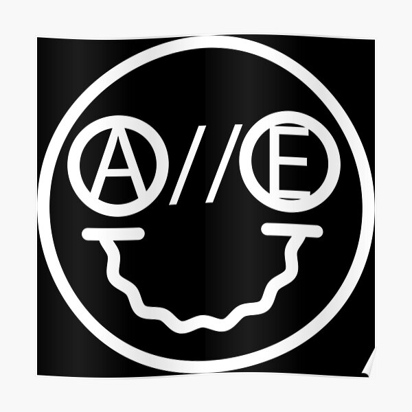 Póster «A // E Anarchy Igualdad Smiley Face» de Dr-Faustus | Redbubble