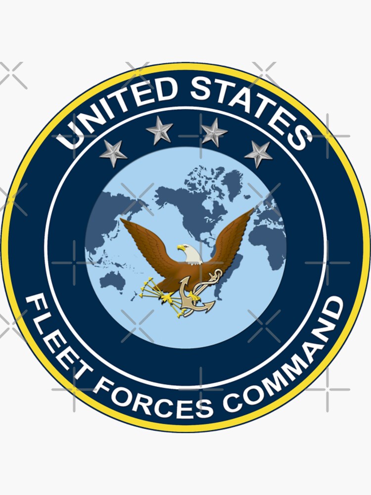 "Commander of the United States Fleet Forces Command" Sticker for Sale ...