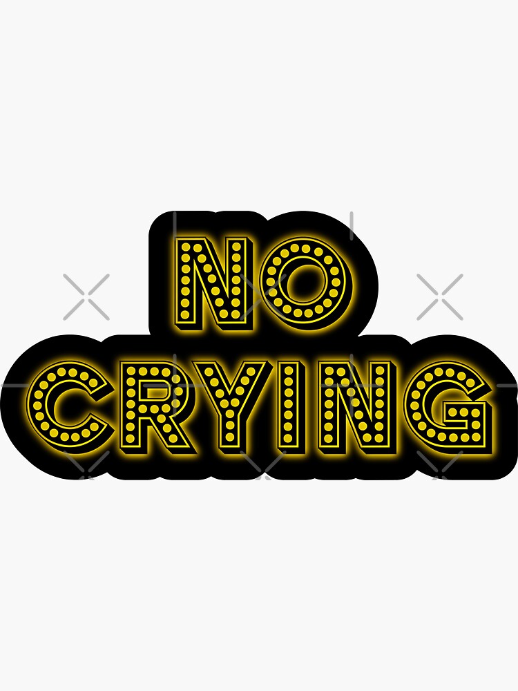 "French Dispatch - No Crying" Sticker for Sale by IfDesignGroup | Redbubble