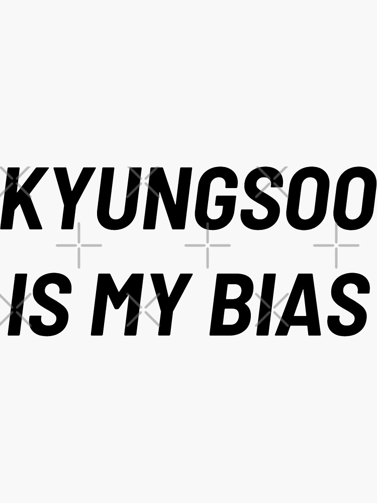 "Exo Kyungsoo, Kyungsoo Bias, EXO, Kyungsoo, Black and White" Sticker ...