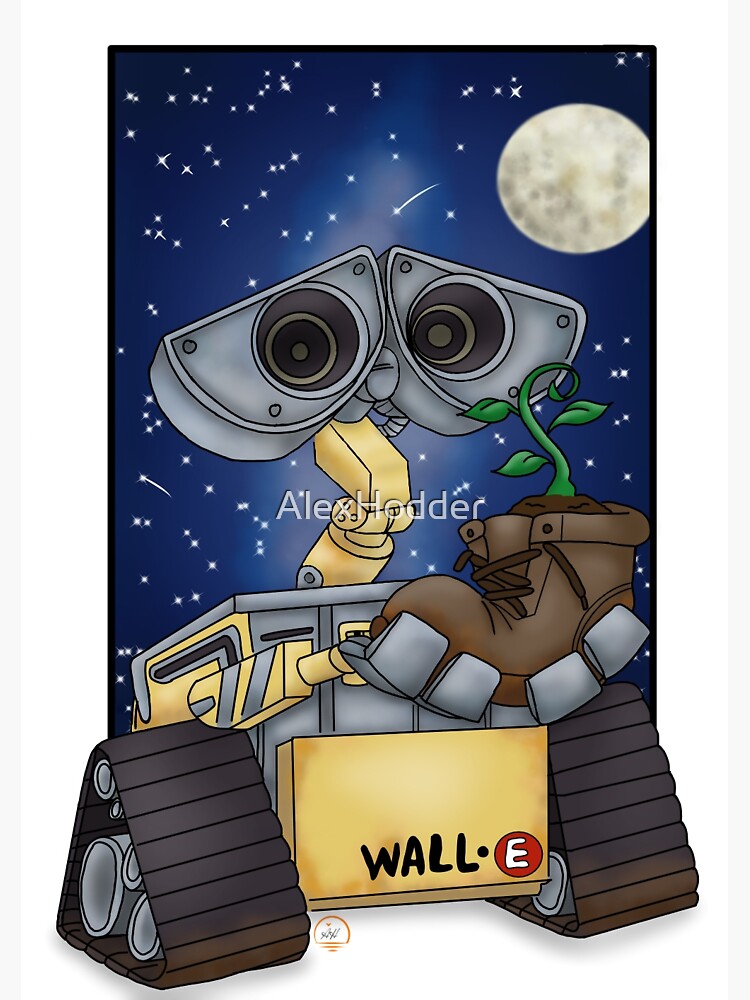 "Wall-e" Sticker for Sale by AlexHodder | Redbubble