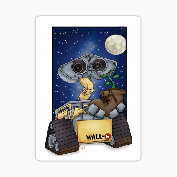 "Wall-e" Sticker for Sale by AlexHodder | Redbubble
