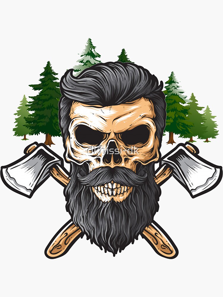 "Run Forest Run Chainsaw" Sticker for Sale by dkhissi-dk | Redbubble