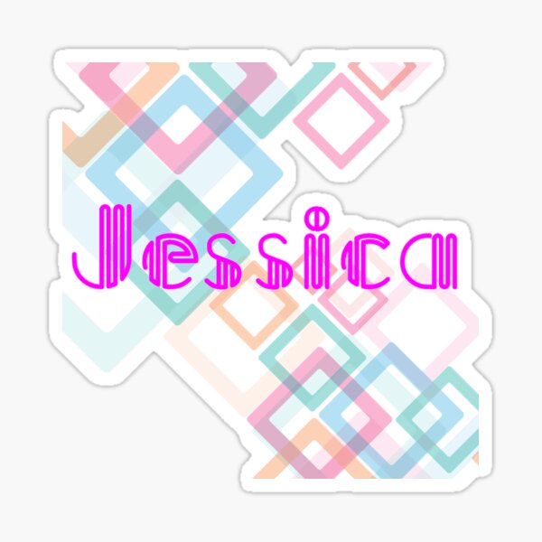 "Jessica's name" Sticker for Sale by Aimarclothes | Redbubble