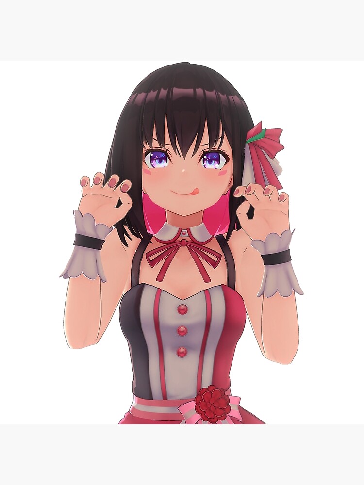 "AZKi funny face" Art Print for Sale by snailhunter66 | Redbubble