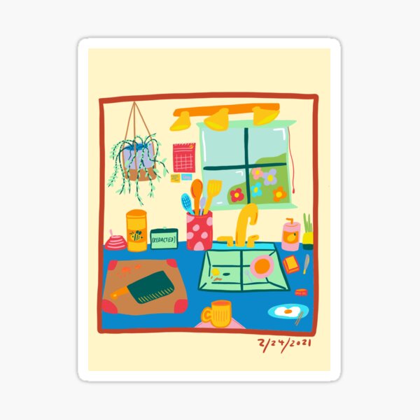 "My Kitchen" Sticker for Sale by sophjw78 | Redbubble