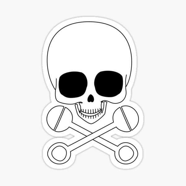 "Rattle skull" Sticker for Sale by ShayneoftheDead | Redbubble