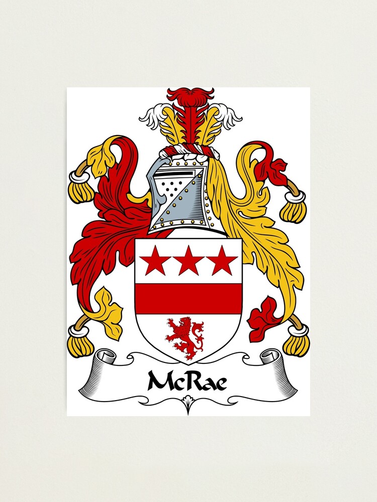 "McRae Coat of Arms / McRae Family Crest" Photographic Print by ...