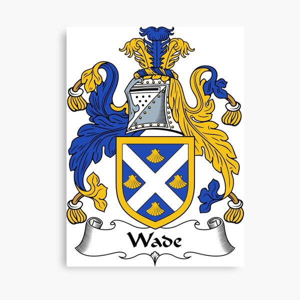 "Wade Coat of Arms / Wade Family Crest" Canvas Print by ScotlandForever ...