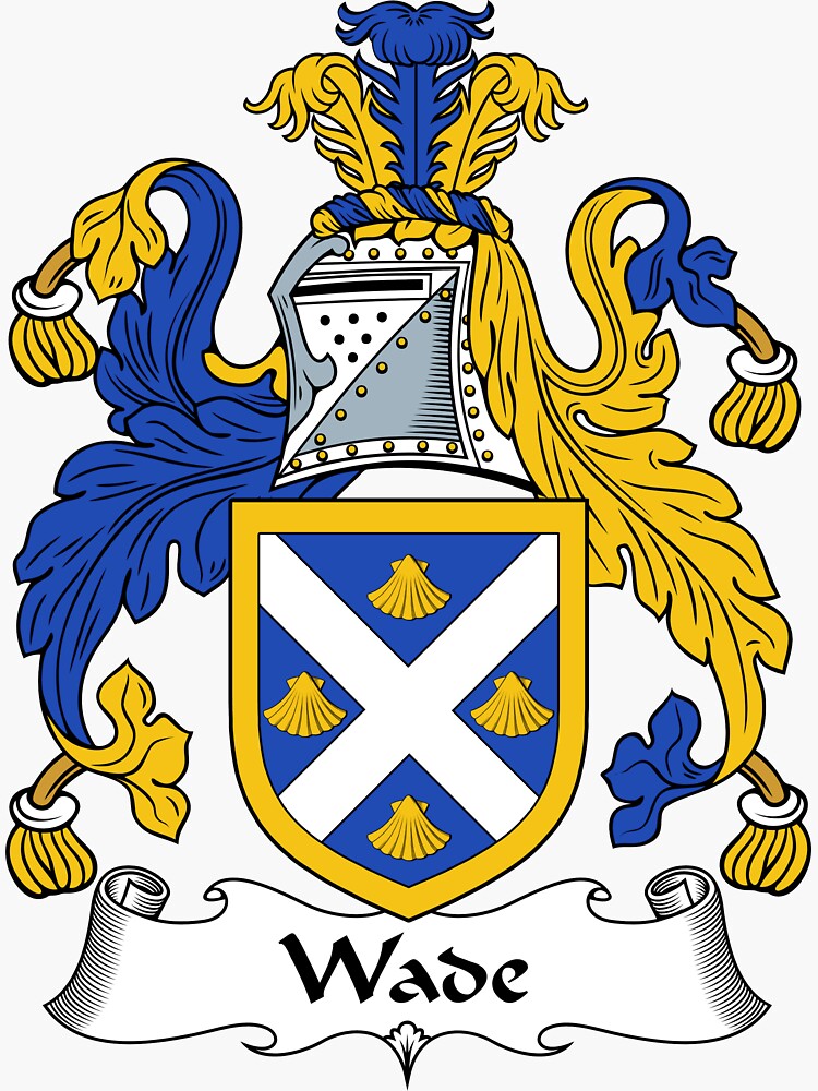 Pegatina «Escudo de armas de Wade / Escudo de la familia de Wade» de ...
