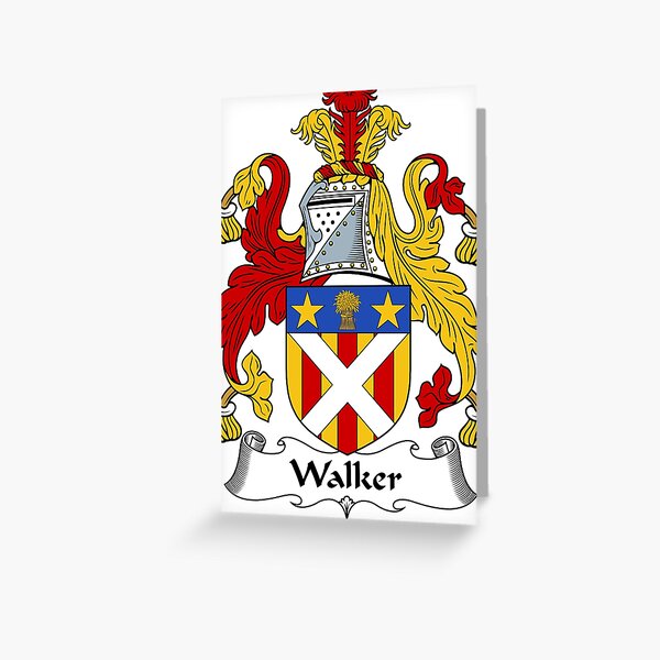 "Walker Coat of Arms / Walker Family Crest" Greeting Card for Sale by ...
