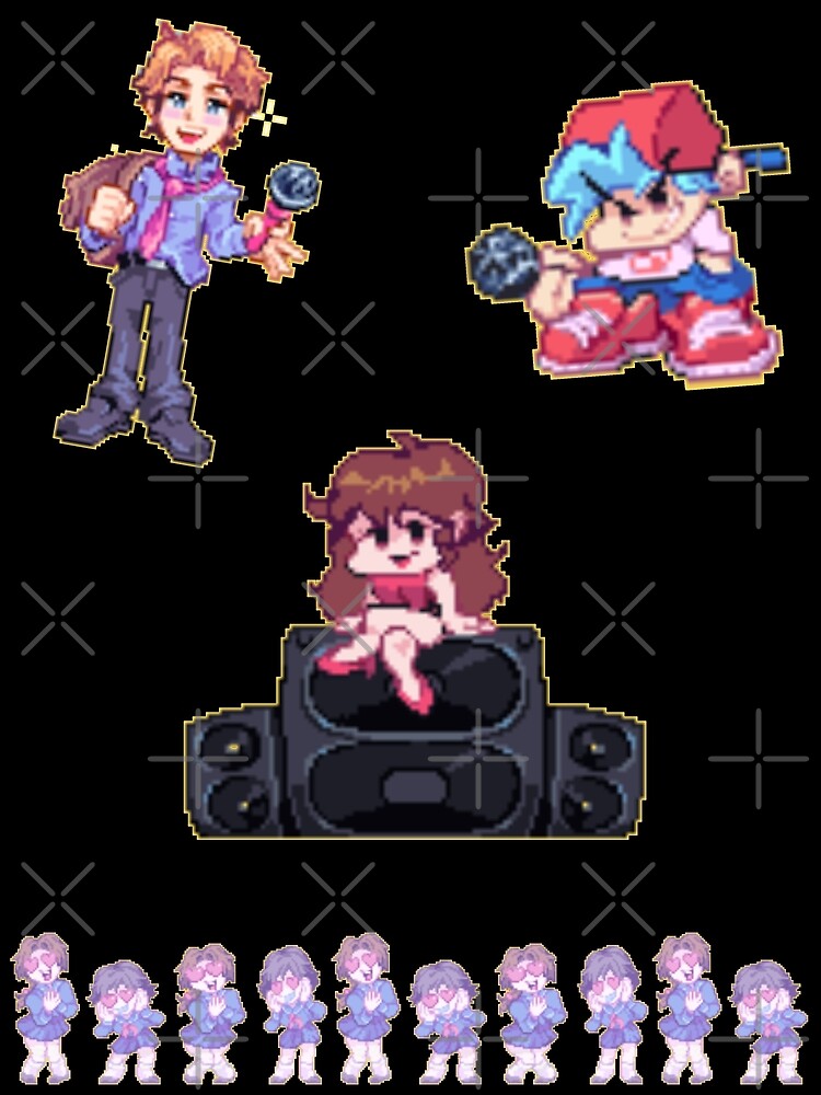 "Friday Night Funkin Pixelated Week 6" Art Print by notakename | Redbubble