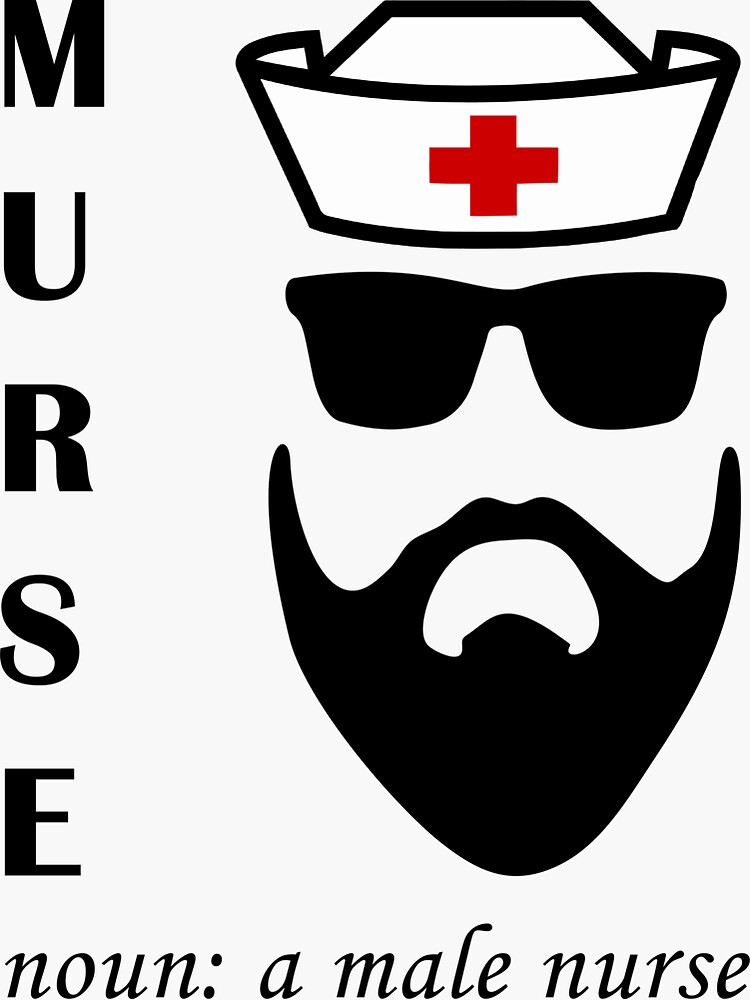"MURSE: a male nurse" Sticker by nursemalec99 | Redbubble