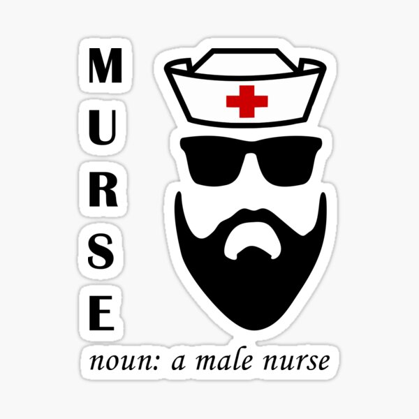 "MURSE: a male nurse" Sticker by nursemalec99 | Redbubble