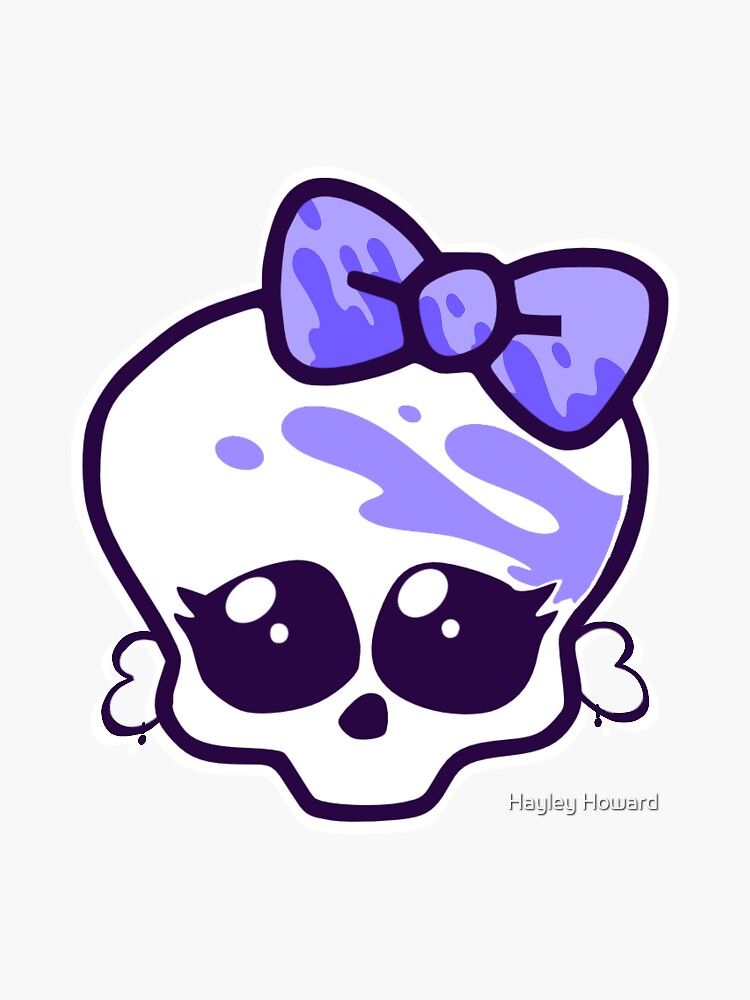 "My Custom Skullette " Sticker for Sale by HayleyHoward | Redbubble
