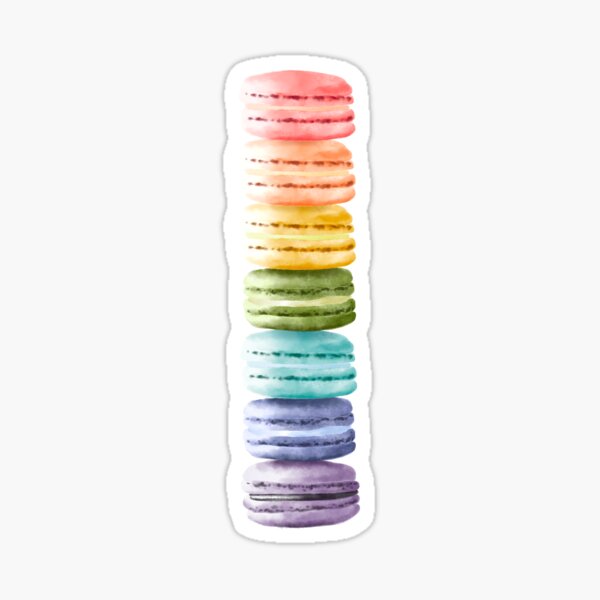 "Rainbow Macaron" Sticker for Sale by caitlinshea24 | Redbubble