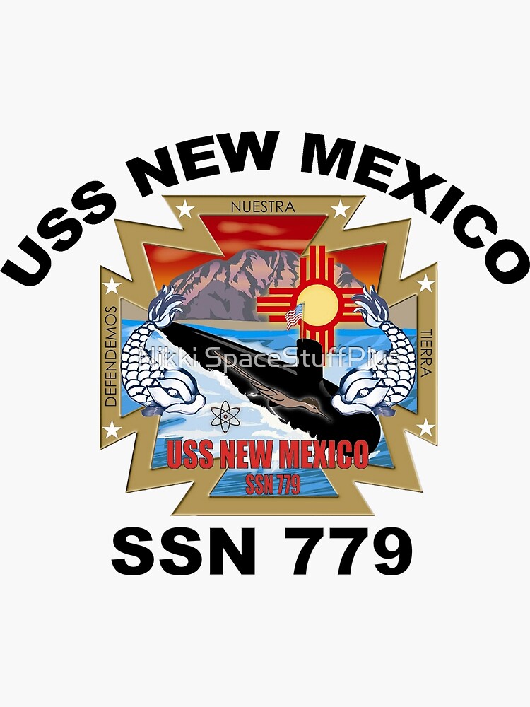 "SSN-779 USS New Mexico Logo" Sticker for Sale by Nikki SpaceStuffPlus ...