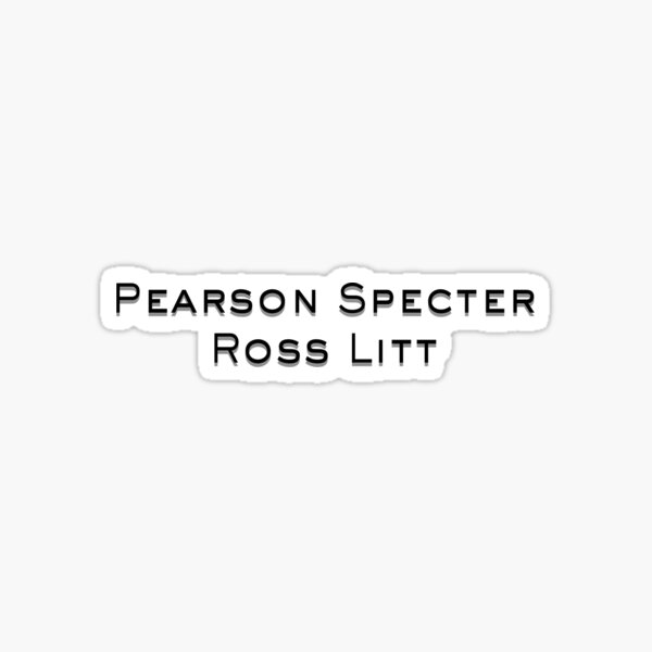 "Pearson Specter Ross Litt" Sticker for Sale by Zulfiqqar | Redbubble