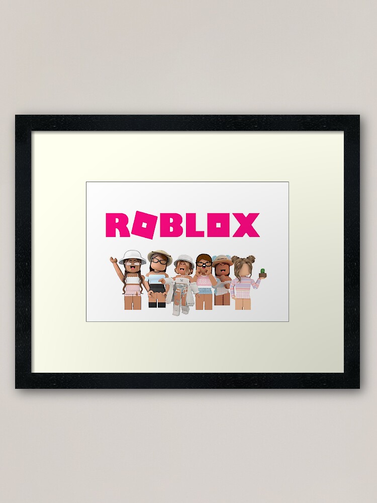 "Roblox girls Roblox Meganplays aesthetic roblox girl" Framed Art Print ...