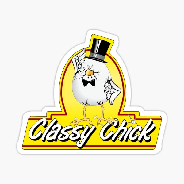 "Classy Chick Logo" Sticker for Sale by myTprint | Redbubble