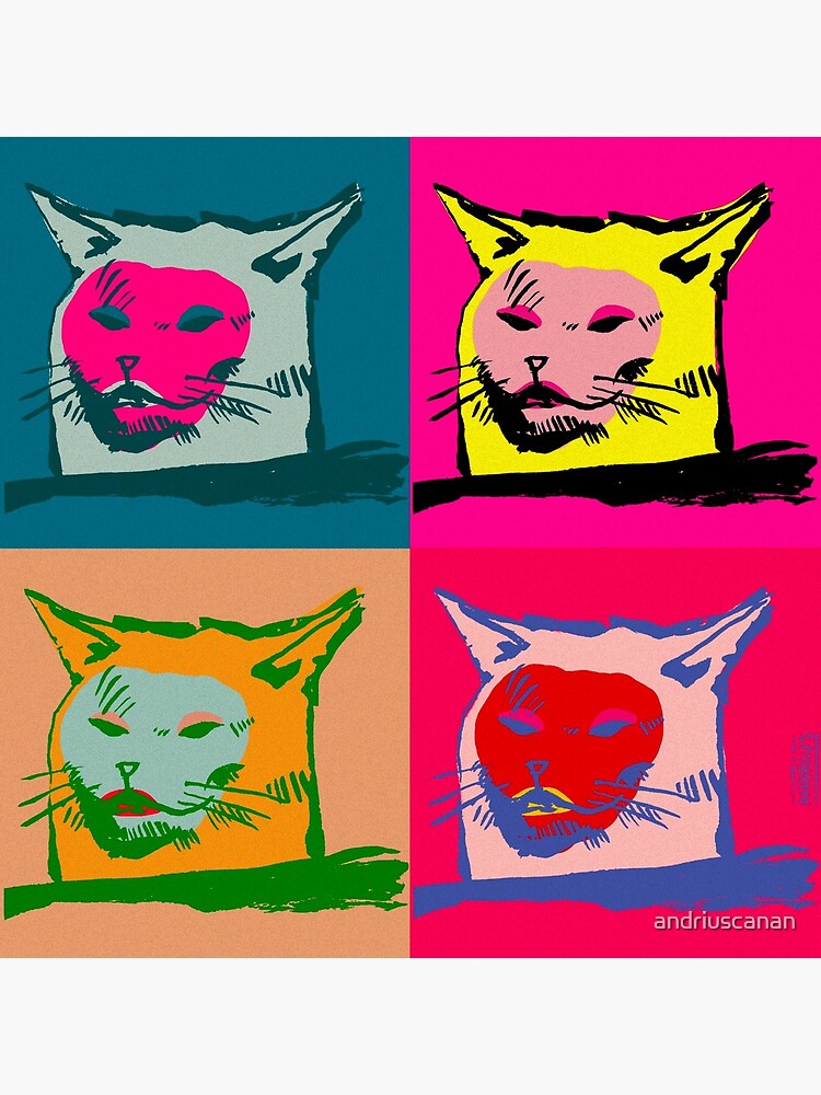 "Smudge Table Cat meme POP ART" Photographic Print by andriuscanan ...
