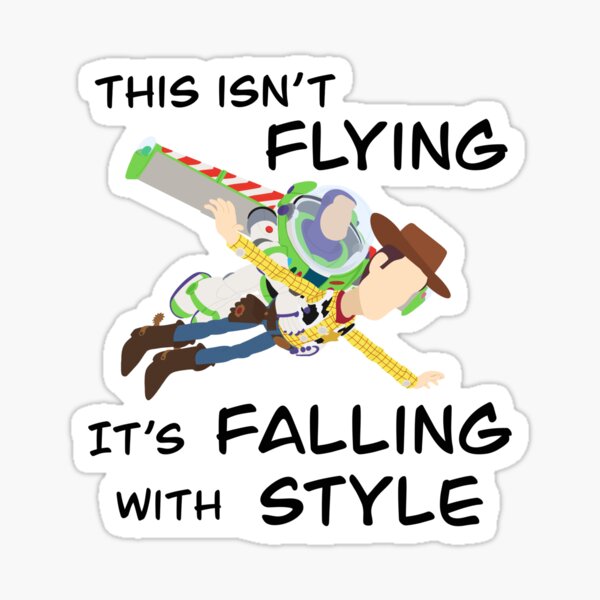 "Falling with Style" Sticker for Sale by DisSpooks | Redbubble