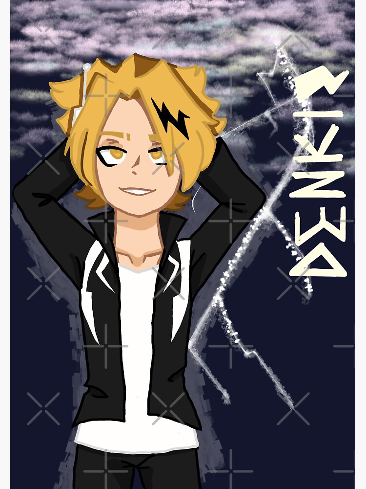 "Denki design" Sticker for Sale by knighton | Redbubble