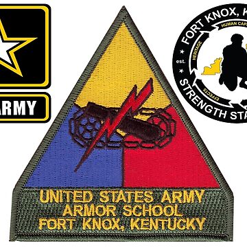 "USA Armor School Fort Knox Kentucky Militaria" Active T-Shirt for Sale ...