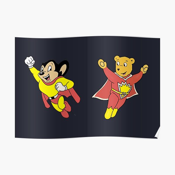 Póster «Ratón superpuesto y poderoso» de nostalgic-stuff | Redbubble