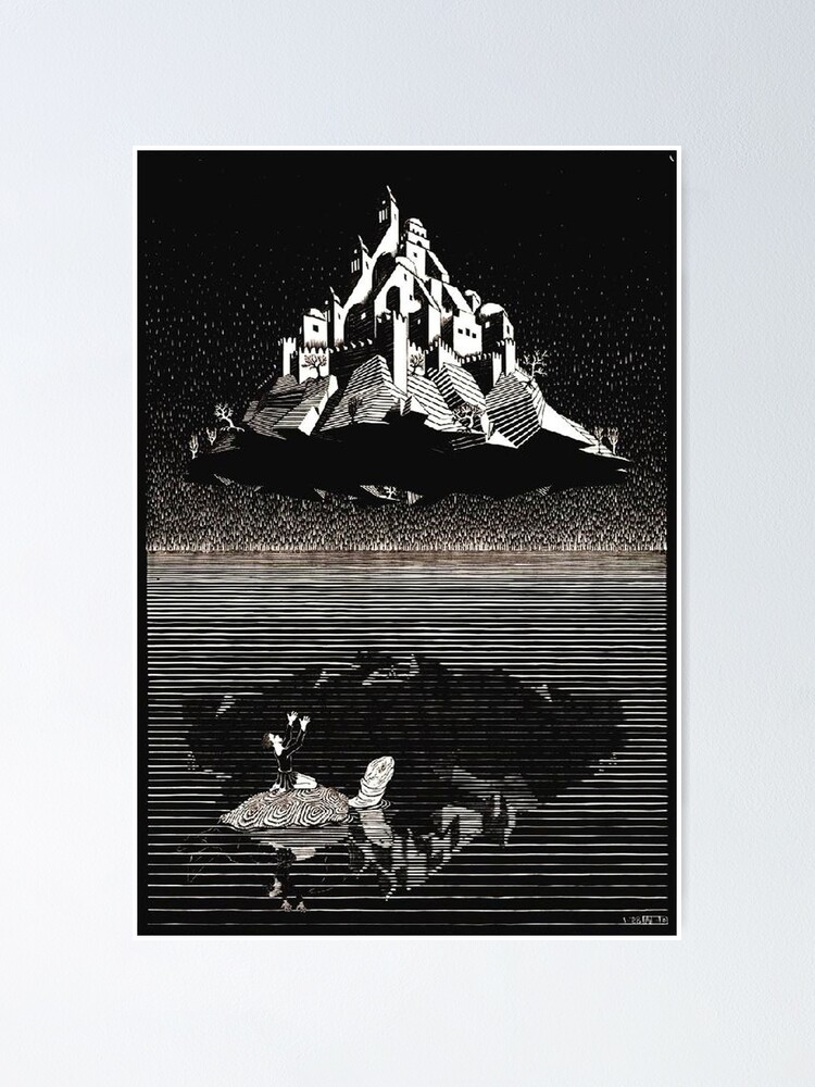 "Castle in the Air, by Maurits Cornelis Escher" Poster for Sale by ...