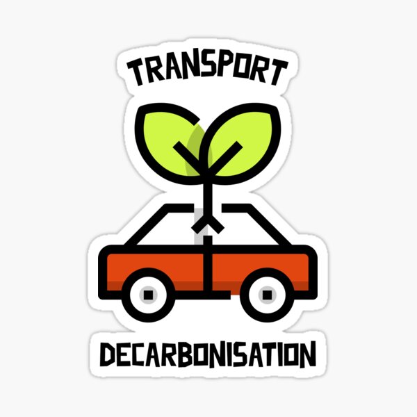 "Transport Decarbonisation" Sticker by minynature | Redbubble