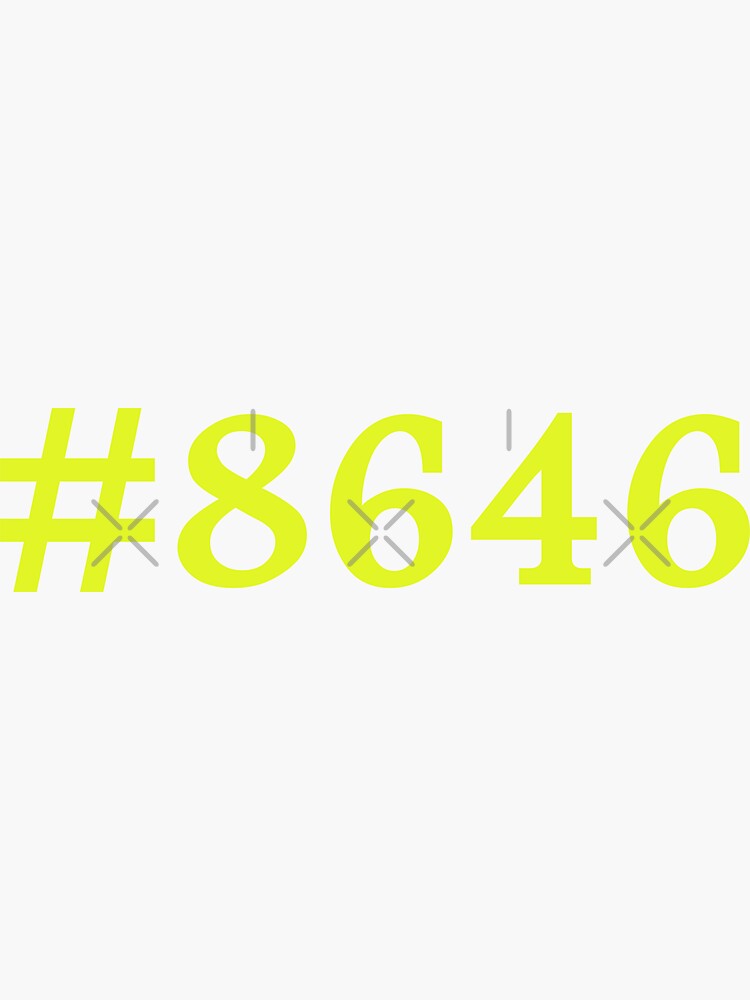 "Hashtag 8646 - Political Biden 46th President" Sticker for Sale by ...