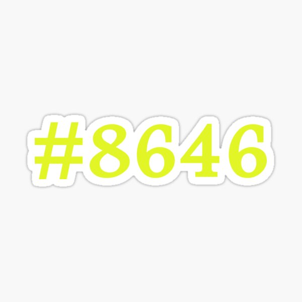"Hashtag 8646 - Political Biden 46th President" Sticker for Sale by ...