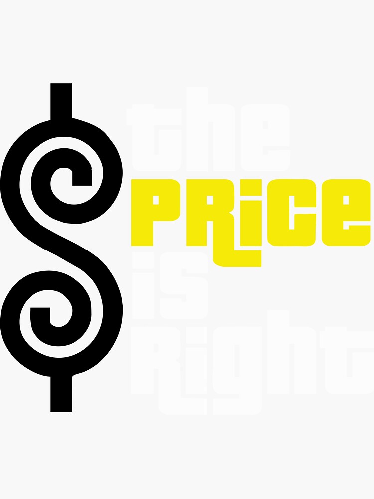 "the price is right" Sticker by Arethaolden | Redbubble