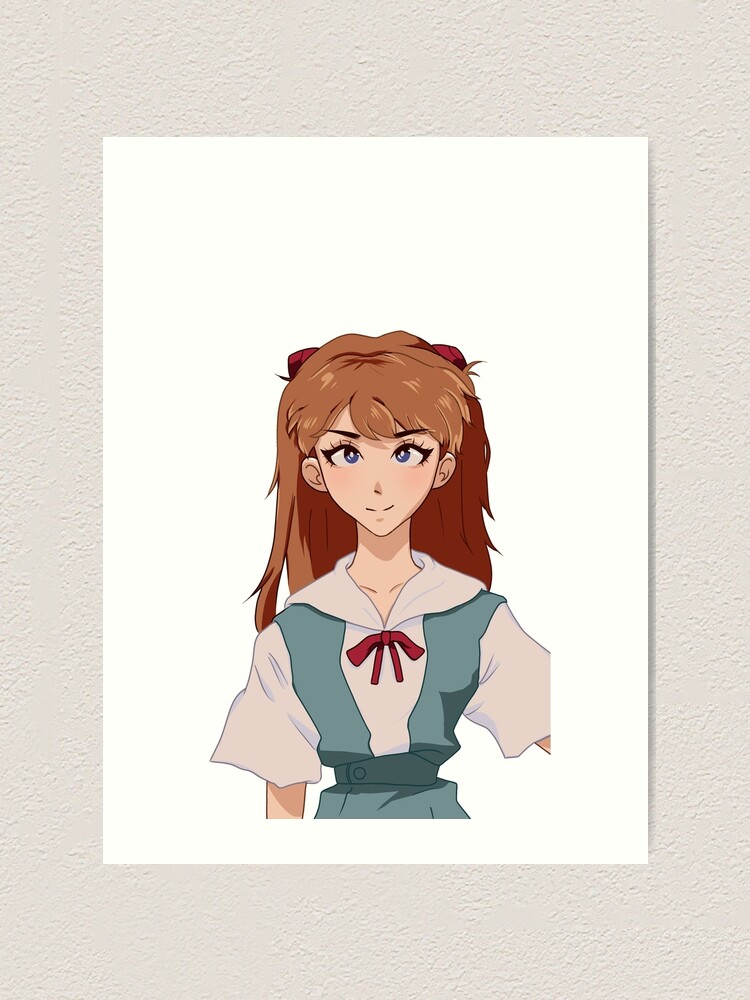 "Neon Genesis Evangelion Asuka Langley Fanart" Art Print for Sale by ...
