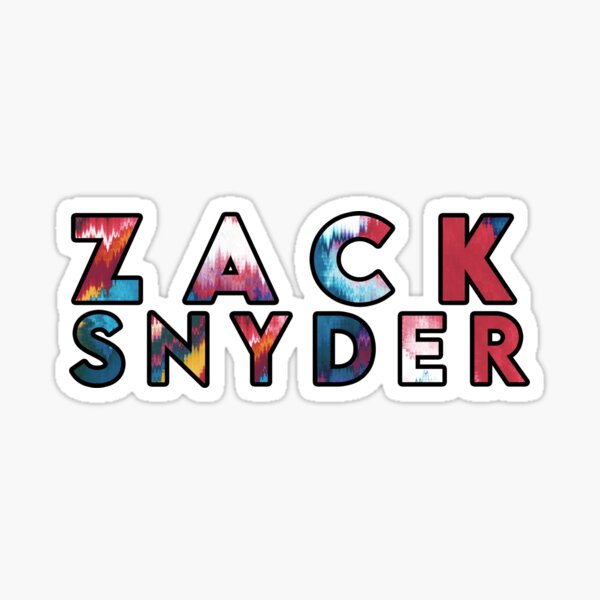 "Zack Snyder" Sticker for Sale by Husainm7 | Redbubble