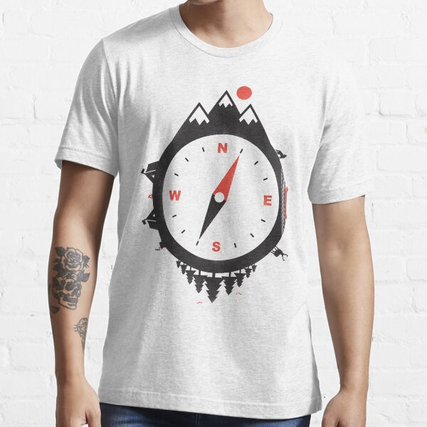 "ADVENTURE COMPASS" T-shirt for Sale by mateusquandt | Redbubble ...