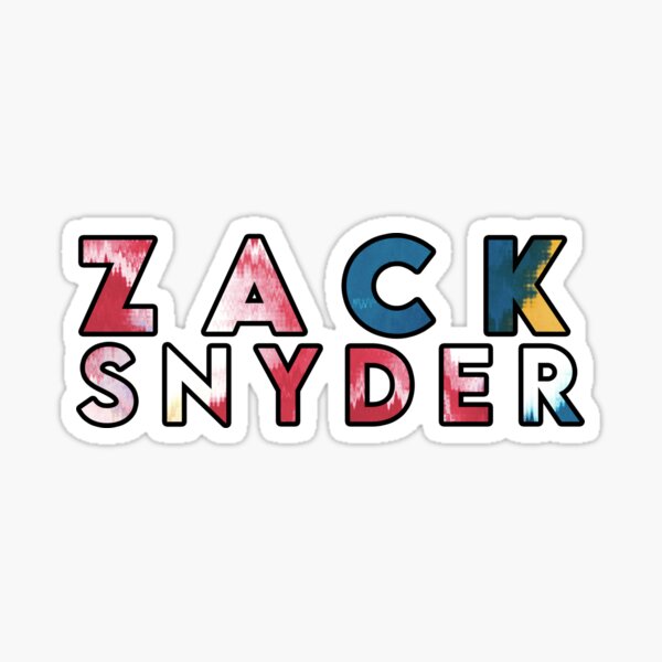 "Zack Snyder" Sticker for Sale by Husainm7 | Redbubble