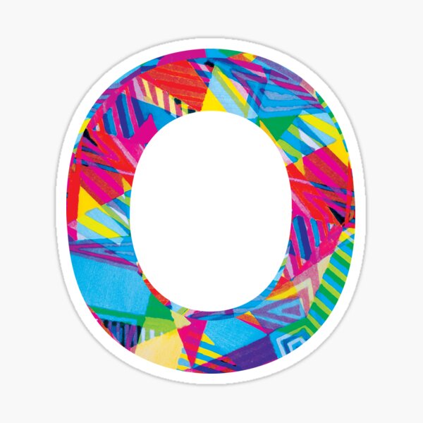 "Fun Letter - O" Sticker for Sale by Winterrr | Redbubble